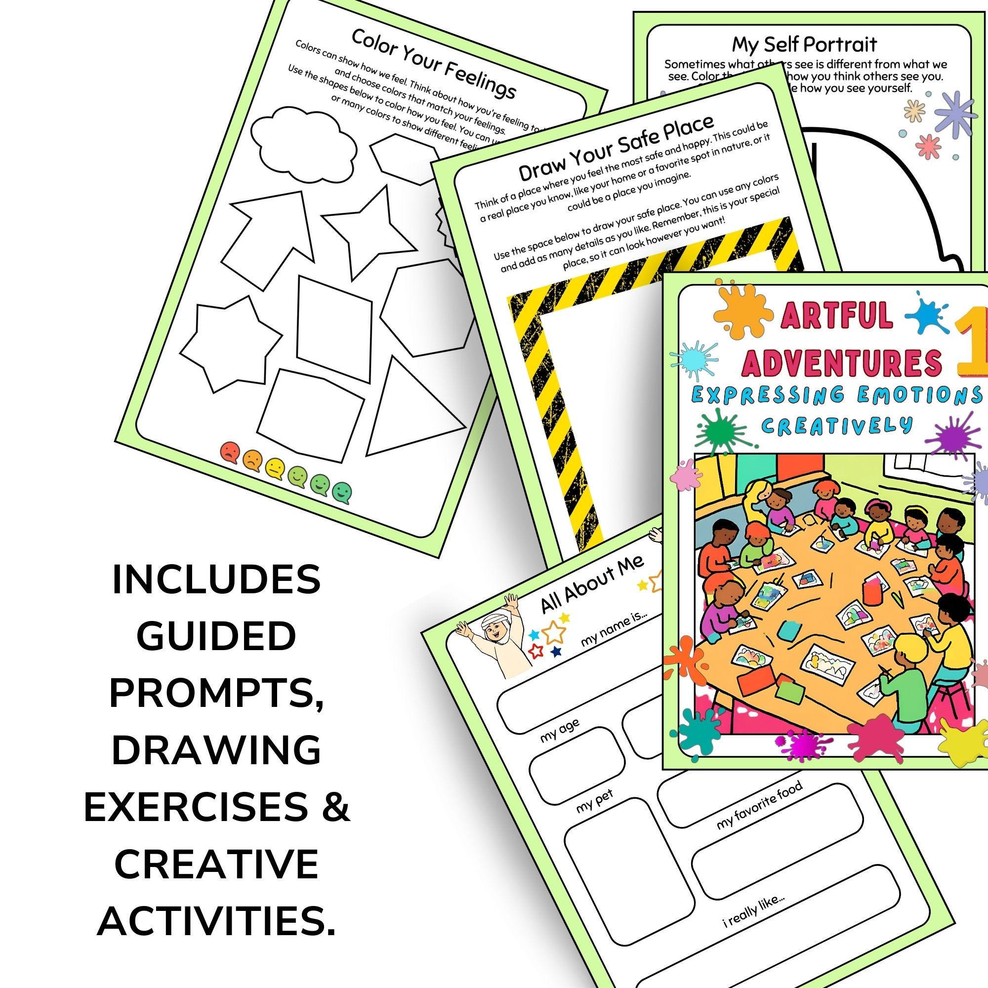 Kids Mental Health Workbook: Art Therapy, Emotional Regulation ...