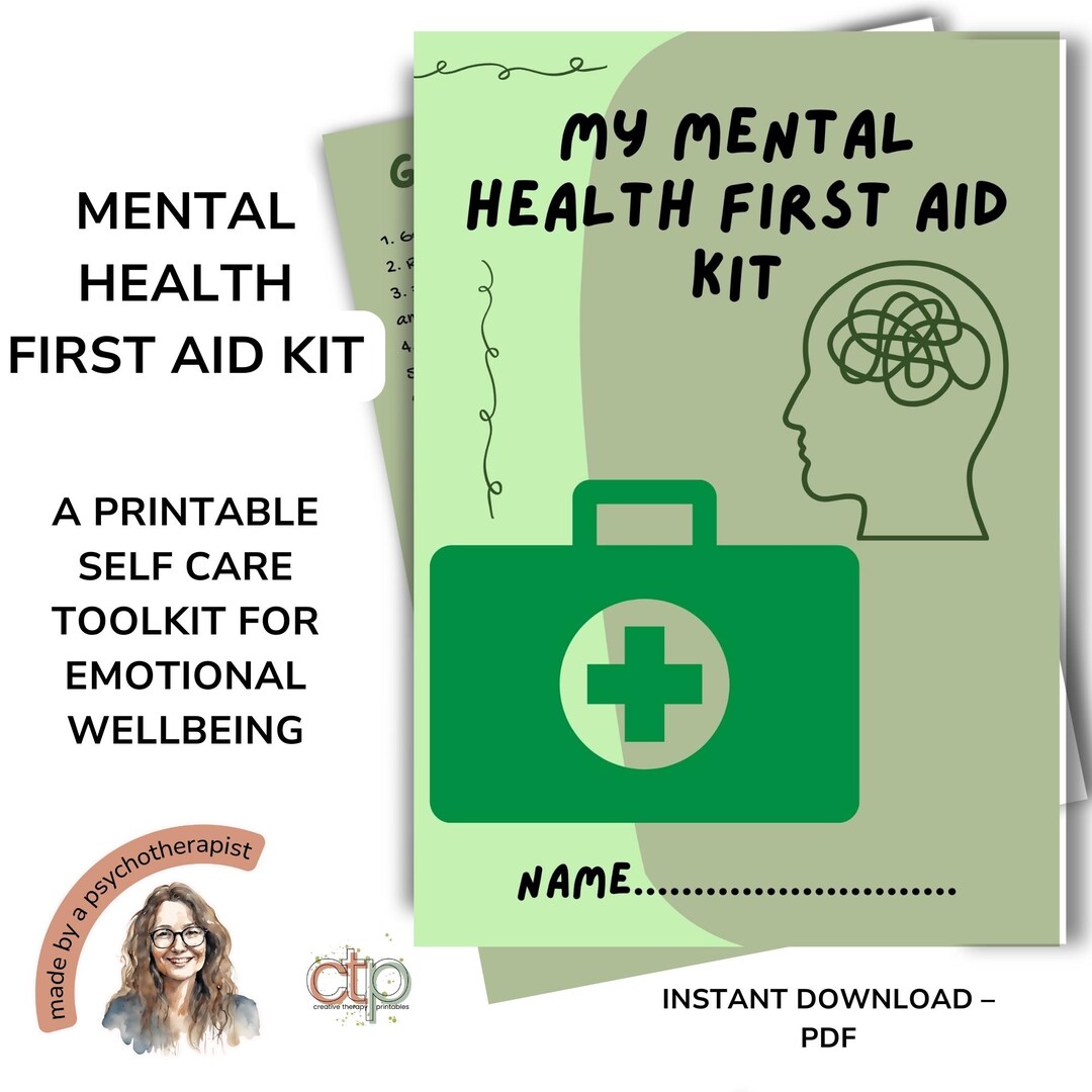 Emotional Assistance First Aid Kit Printable: CBT Workbook & Crisis ...