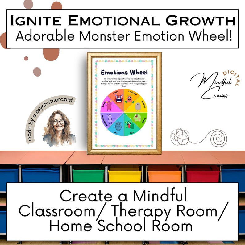 Printable Emotion Wheel Poster Therapy & Classroom Wall Art - Etsy UK