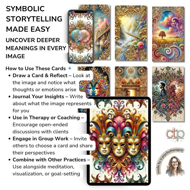 Metaphorical Cards, Printable Relationship-themed Symbolic Images for ...