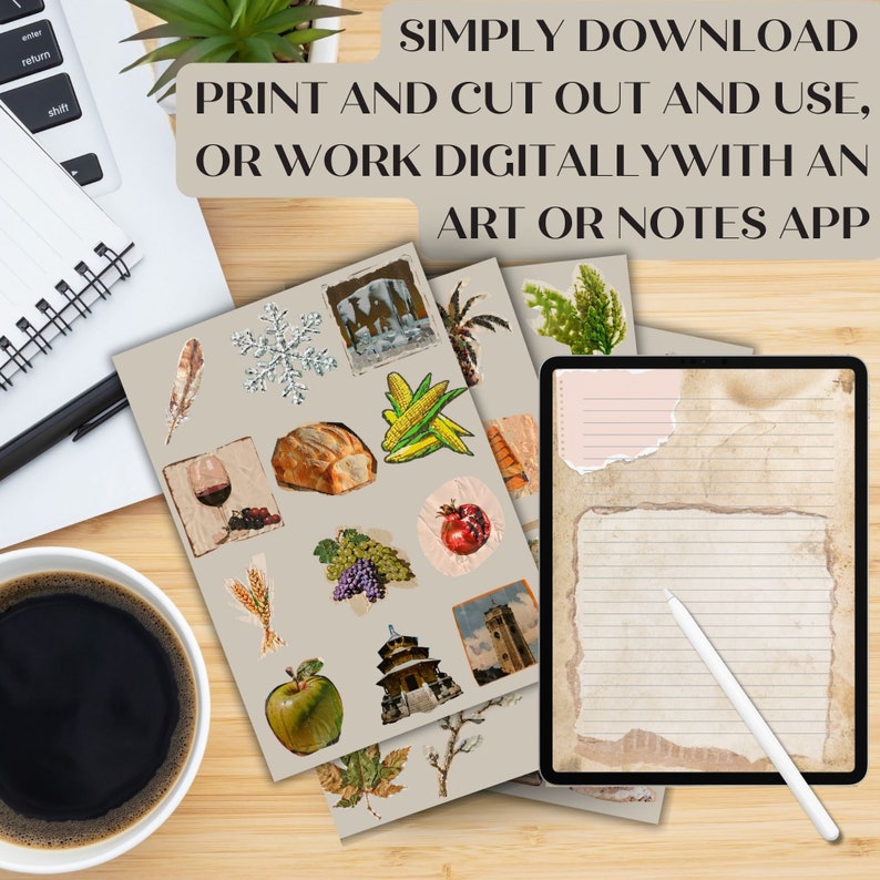 Printable Jungian Junk Journal Kit Creative Therapy Digital ...