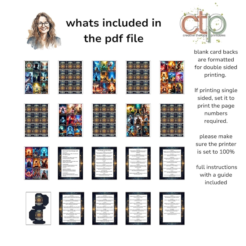 Printable Pop Culture Character Archetype Cards for Shadow Work ...
