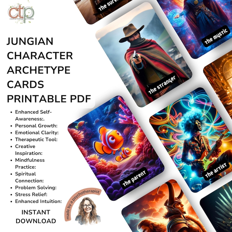 Character Archetypes Cards: Creative Inspiration & Jungian Shadow Work ...