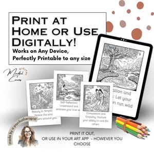 Inner Child Coloring Book – Printable Mindfulness & Stress Relief Art ...