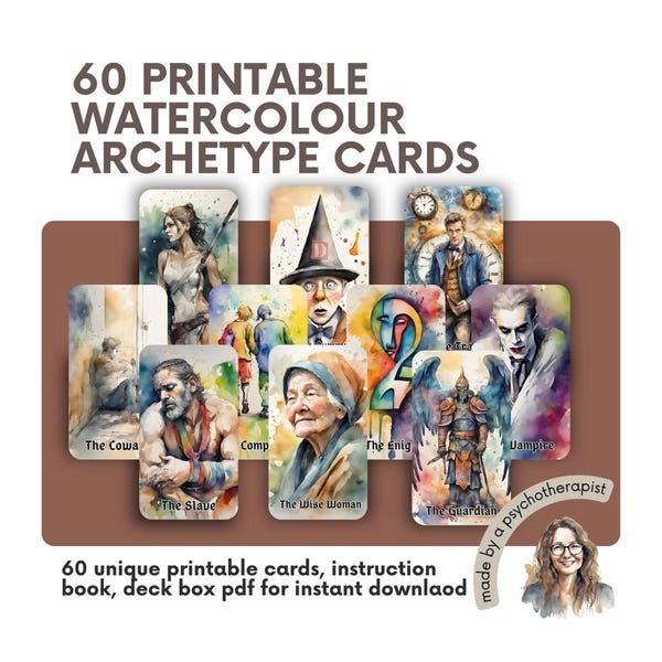 Printable Resilience Affirmation Watercolour Art Cards Set of 40 A4 ...