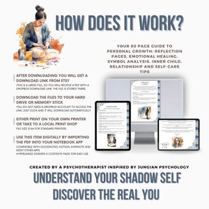 Printable Shadow Work Journal Guided Jungian Therapy Digital Planner ...