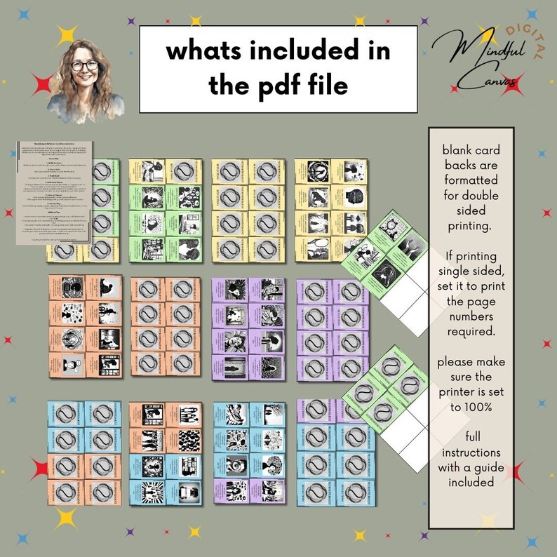 Printable Neurodivergence Card Game 50 PDF Flash Cards ADHD & Autism ...