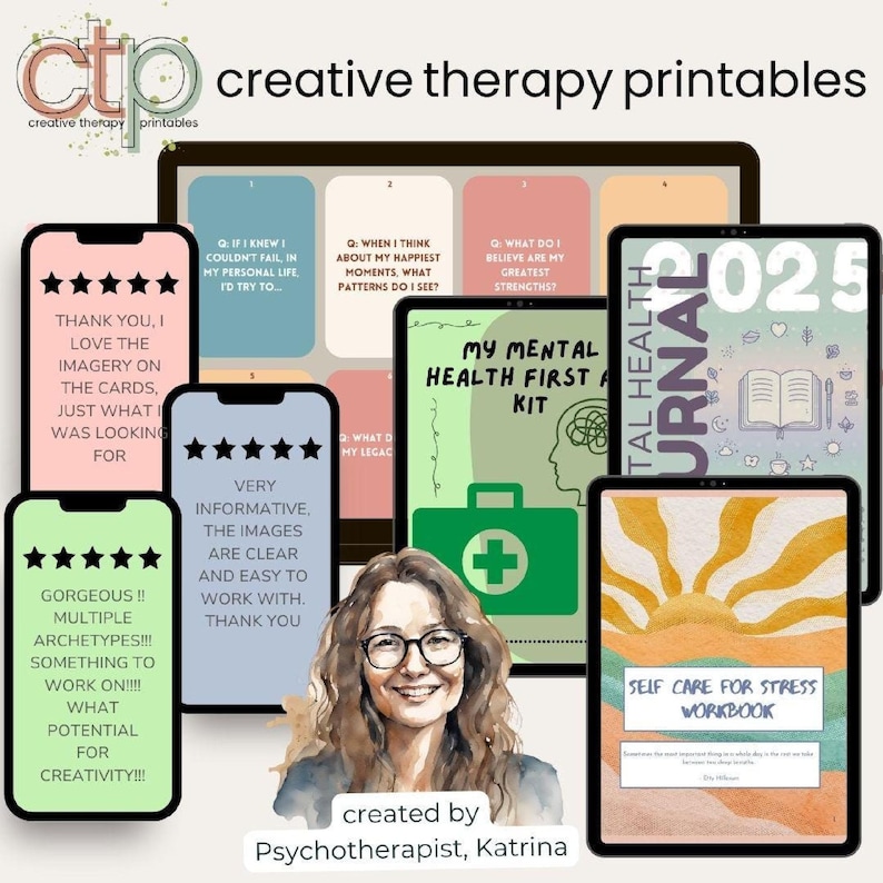 Grounding Techniques Printable Cards + Self Regulation Therapy. A ...