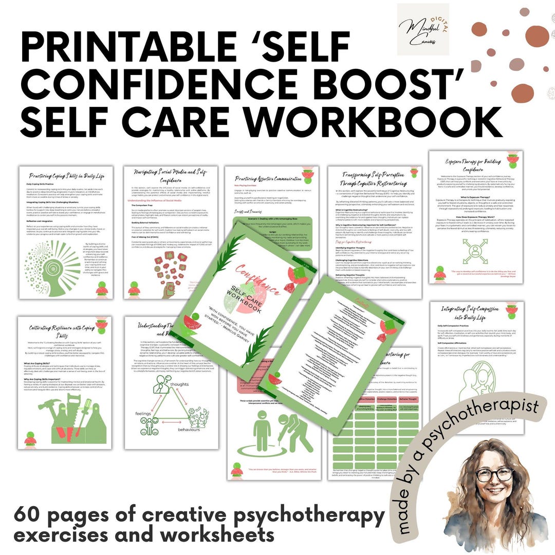 Self Confidence Workbook | Printable Journal for Self Love | Guided ...