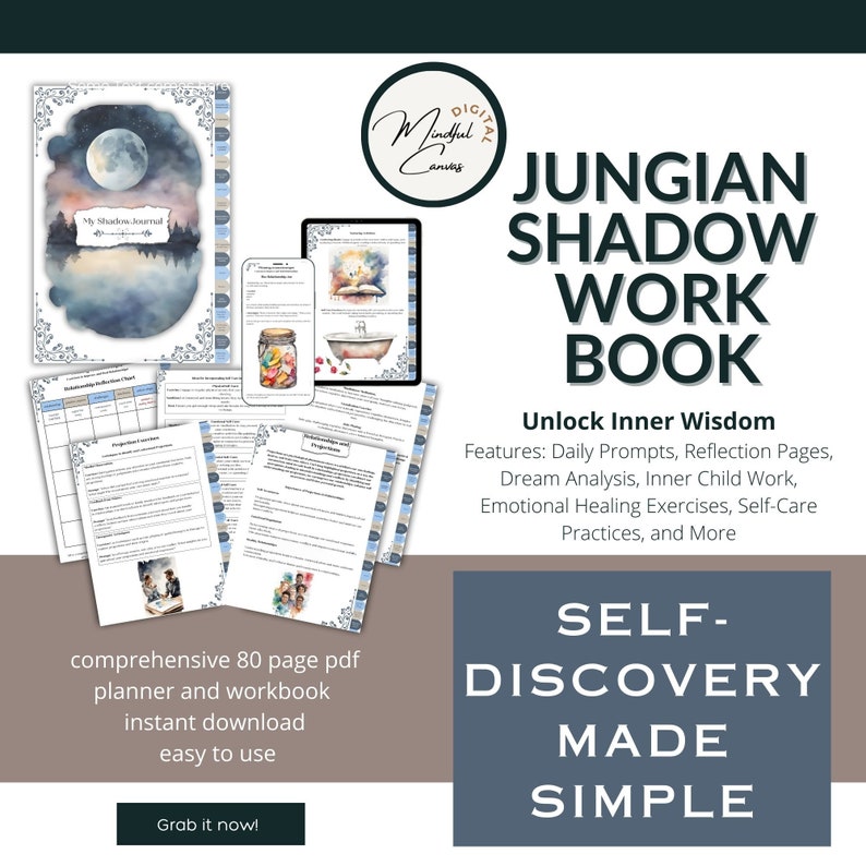 Shadow Work Journal PDF Printable A4 & US Letter Inner Child Healing ...