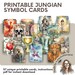 Printable Jungian Symbol Cards for Creatives 52 Watercolour Cards With ...