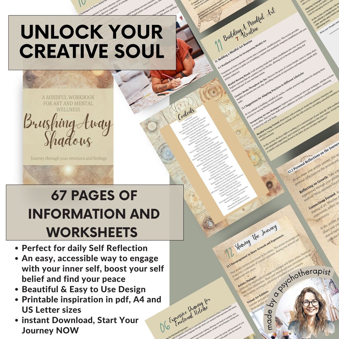 Art Therapy Creativity Workbook A Journey of Jungian Self-discovery ...