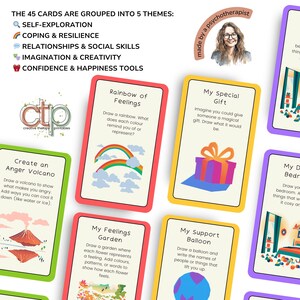 Kids Art Therapy Cards: Feelings Education, Social Skills (PDF) - Etsy