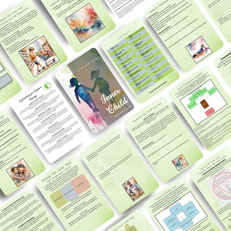 Inner Child Healing Workbook Printable Digital PDF A4 US Letter Self ...