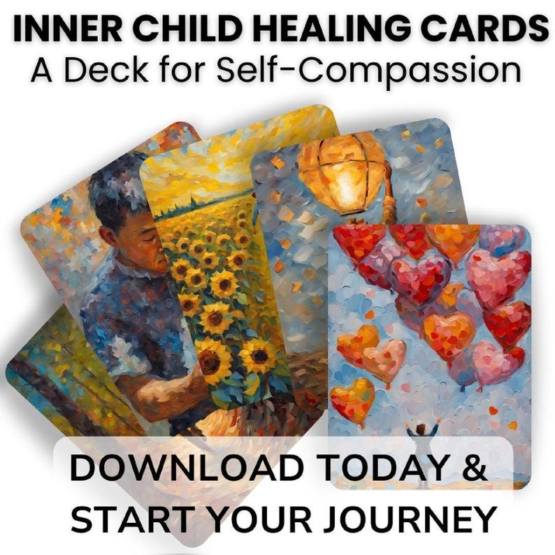 Inner Child Cards; Printable Prompts for Healing & Growth, Reparenting ...