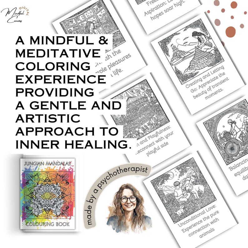 Inner Child Coloring Book – Printable Mindfulness & Stress Relief Art ...