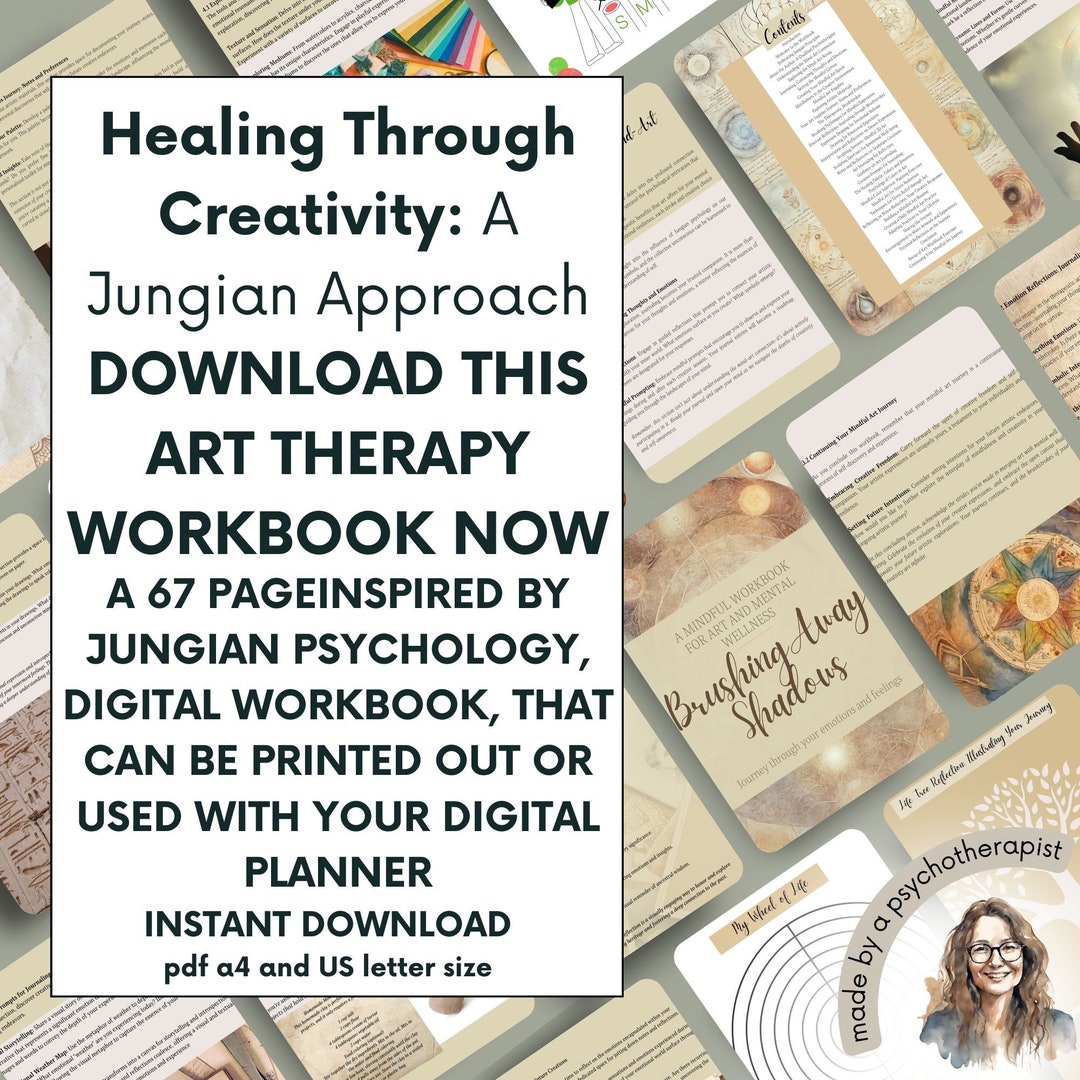 Jungian Art Therapy Workbook: Self Expression and Awareness Transform ...