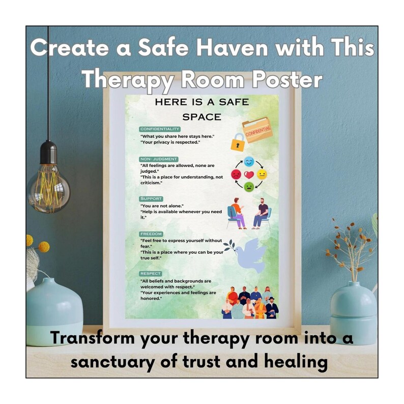 This is A Safe Space Poster PDF Download Therapy Contract ...