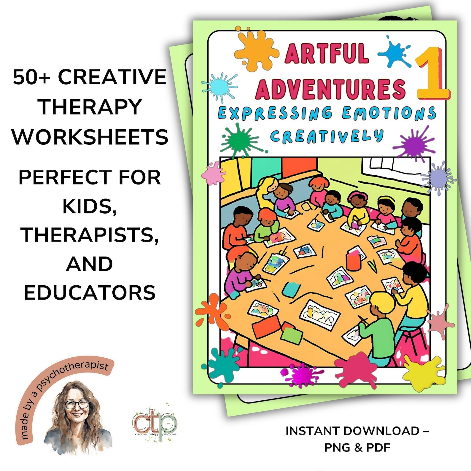 Kids Mental Health Workbook: Art Therapy, Emotional Regulation ...