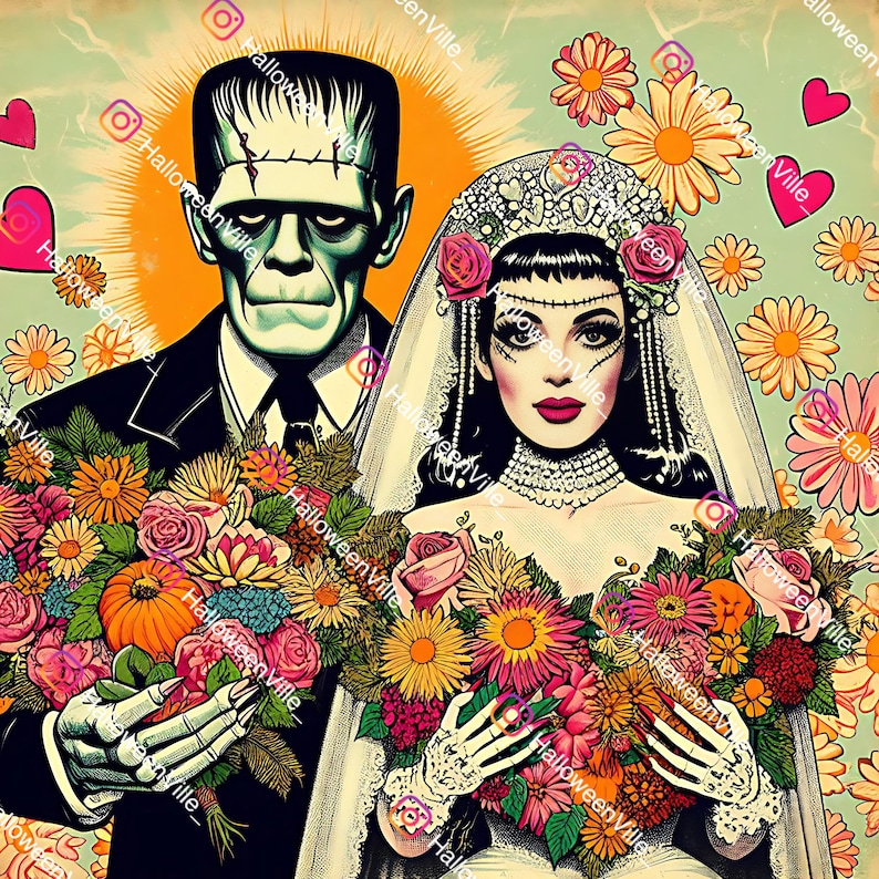 Frankenstein and Bride Digital Bundle 3 - Etsy