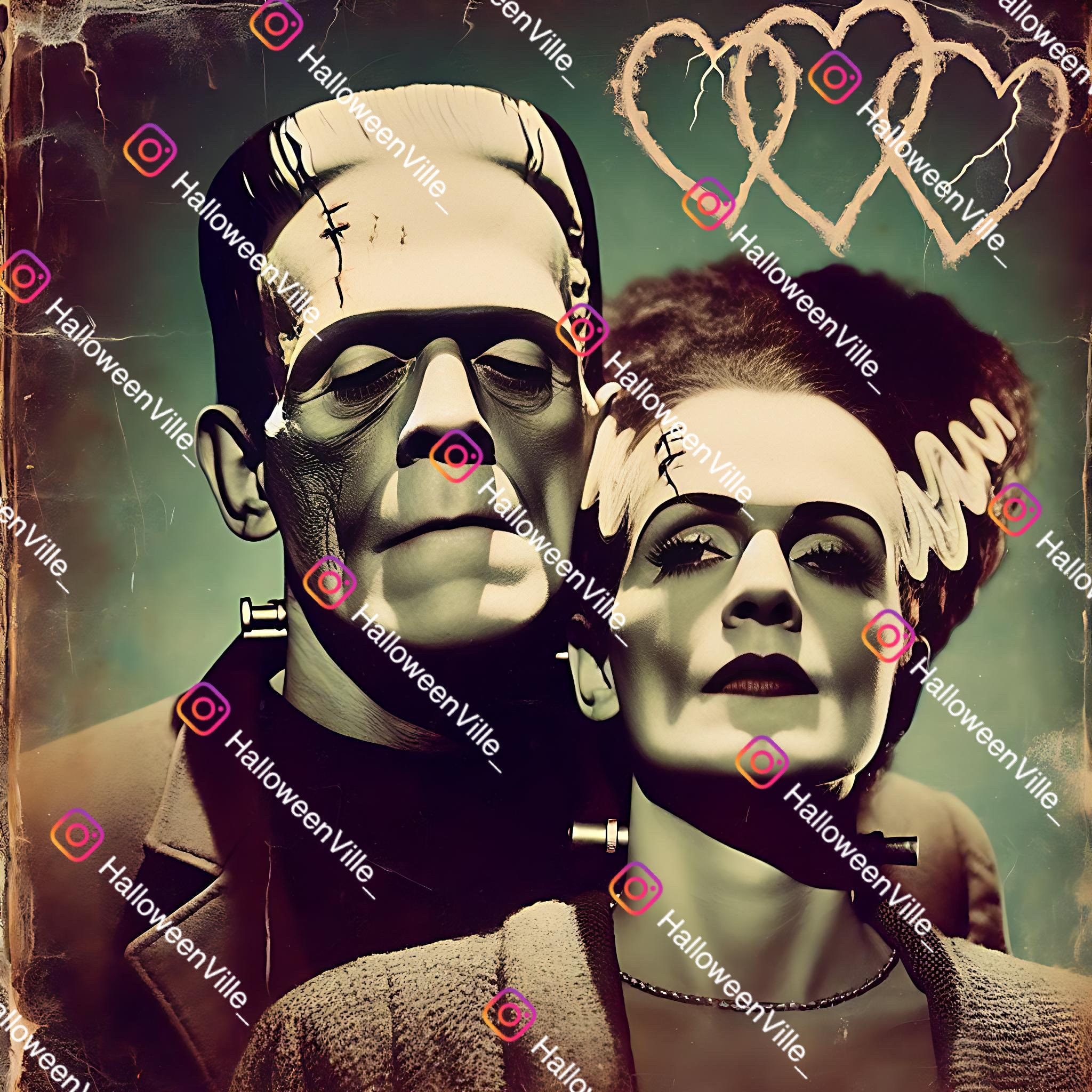 Frankenstein and Bride Digital Bundle 3 - Etsy