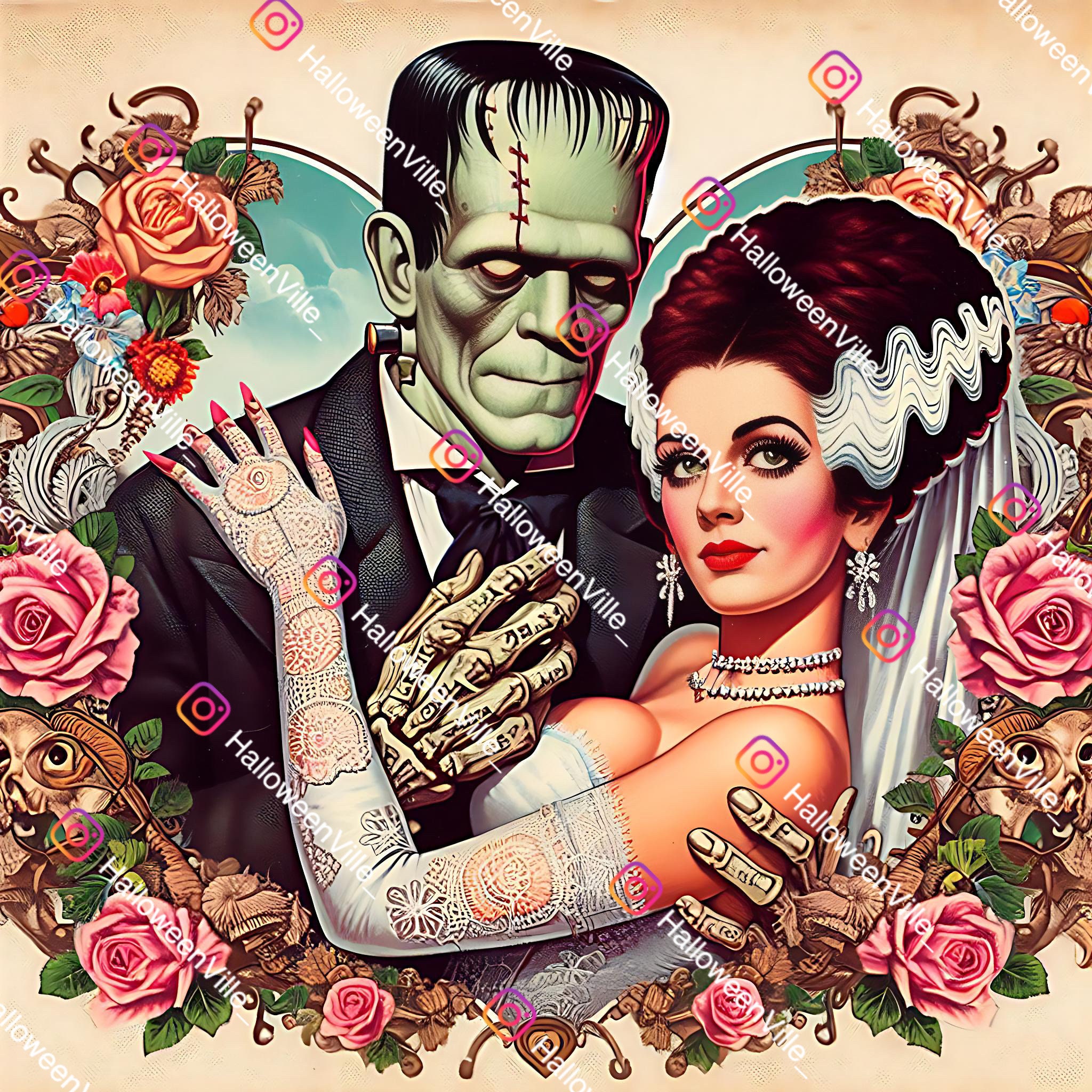 Frankenstein and Bride Digital Bundle 3 - Etsy