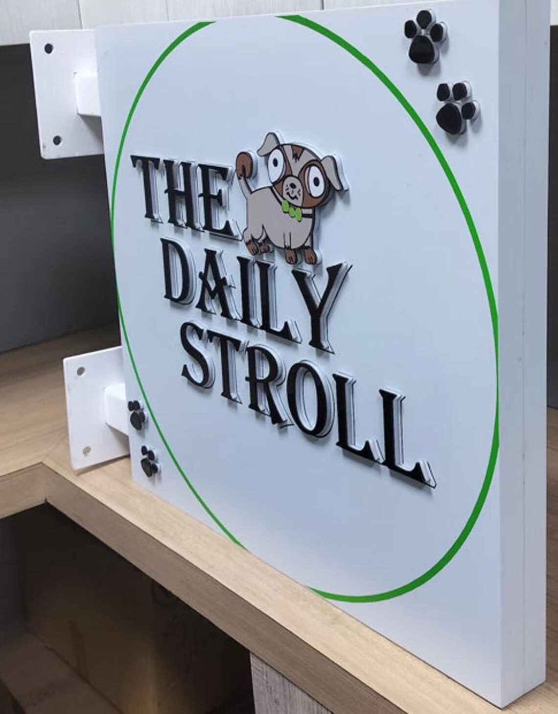 Custom LED Blade Sign for Business Storefront | Outdoor Hanging Shop ...