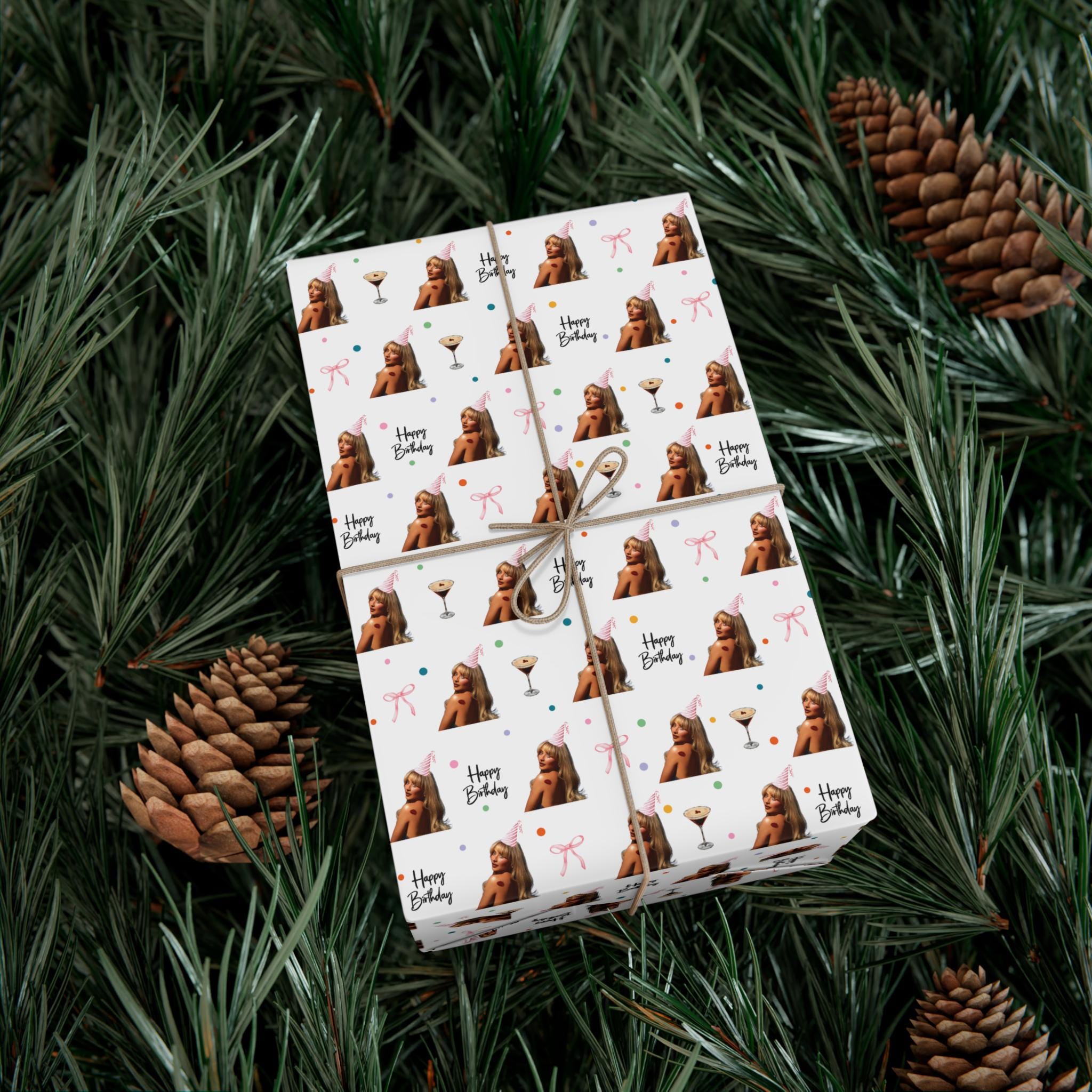 Sabrina Carpenter Birthday Wrapping Paper, Birthday Gift, Gift Wrapping ...