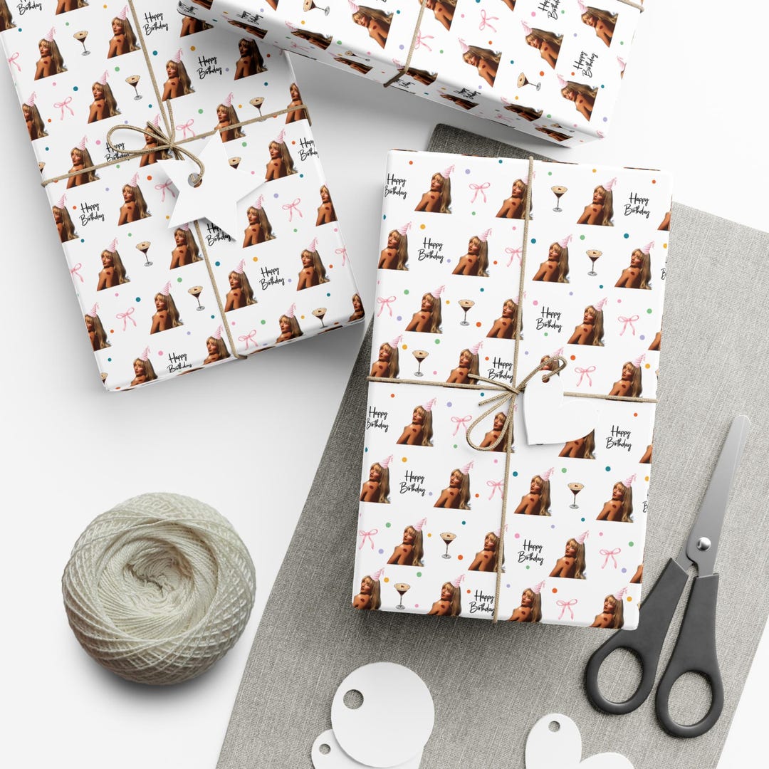 Sabrina Carpenter Birthday Wrapping Paper, Birthday Gift, Gift Wrapping ...