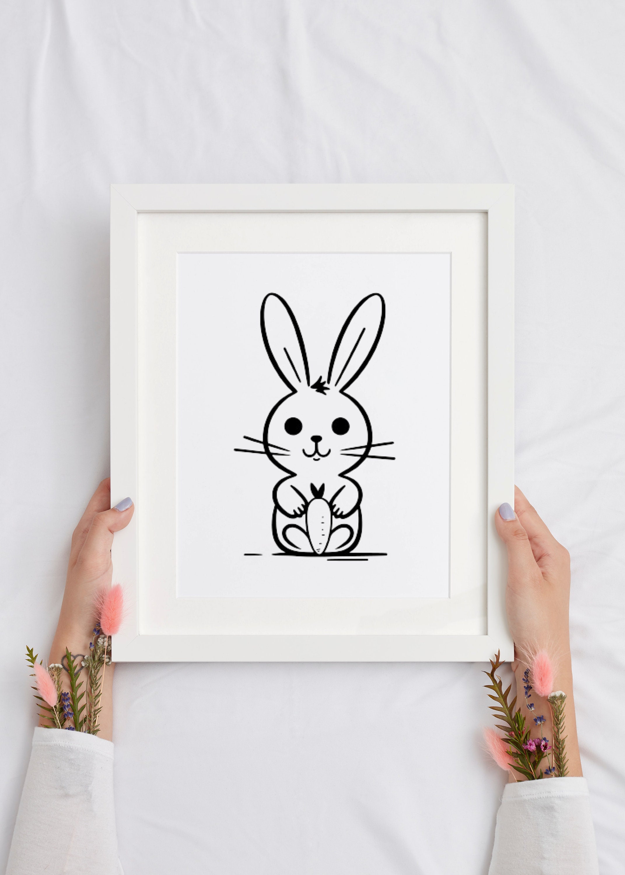 Rabbit SVG Bundle, Easter Bunny SVG, Rabbit Vector, Printable Rabbit ...