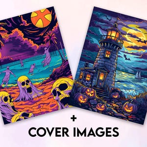 30 Summerween Coloring Pages for Kids and Adult, Digital Coloring ...