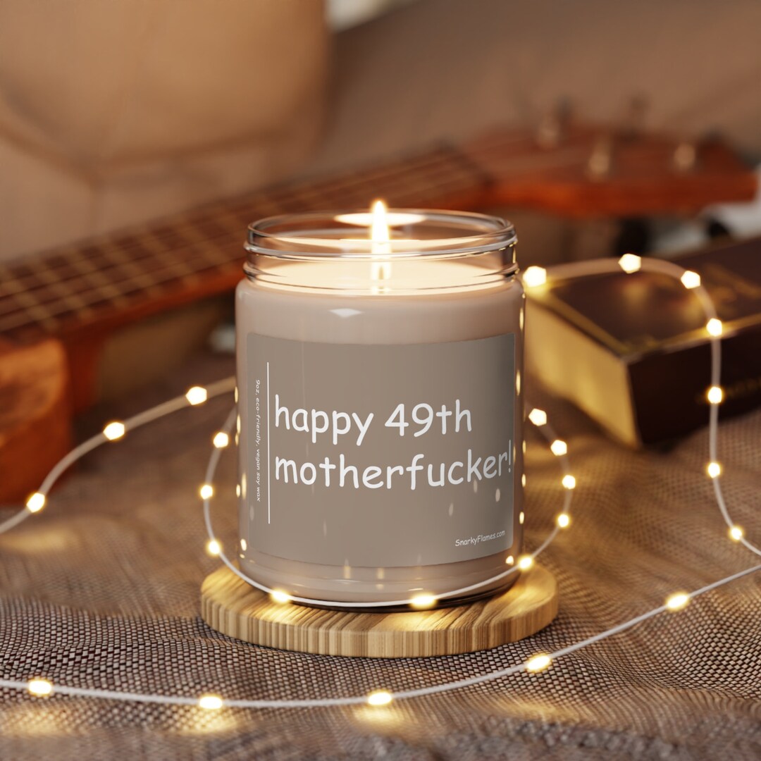 49th Birthday Gift Candle, 49th Birthday Gifts for Her, 49th Birthday ...