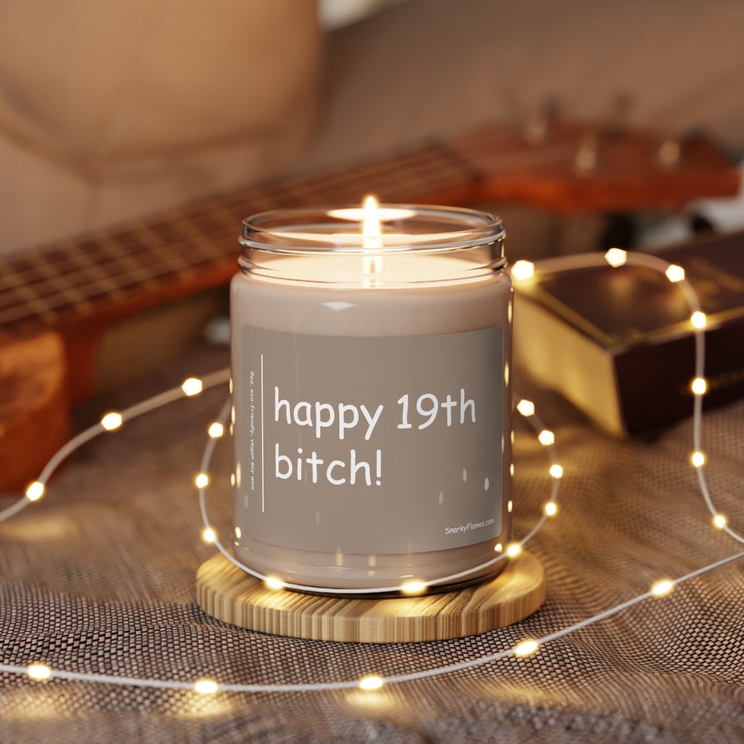 19th Birthday Gift Candle, 19th Birthday Gifts for Her, 19th Birthday ...