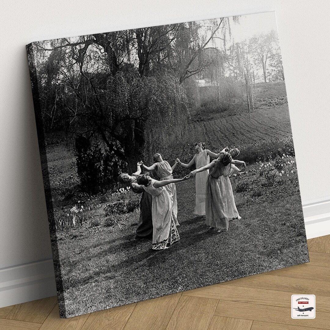 Witch's Circle Natchez Trace Canvas, Vintage Mystical Art Print ...