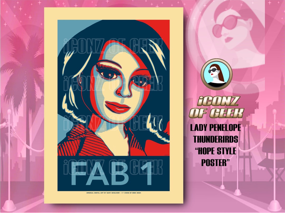 Lady Penelope Thunderbirds Hope Poster A4 Digital Fan Art Print - Etsy