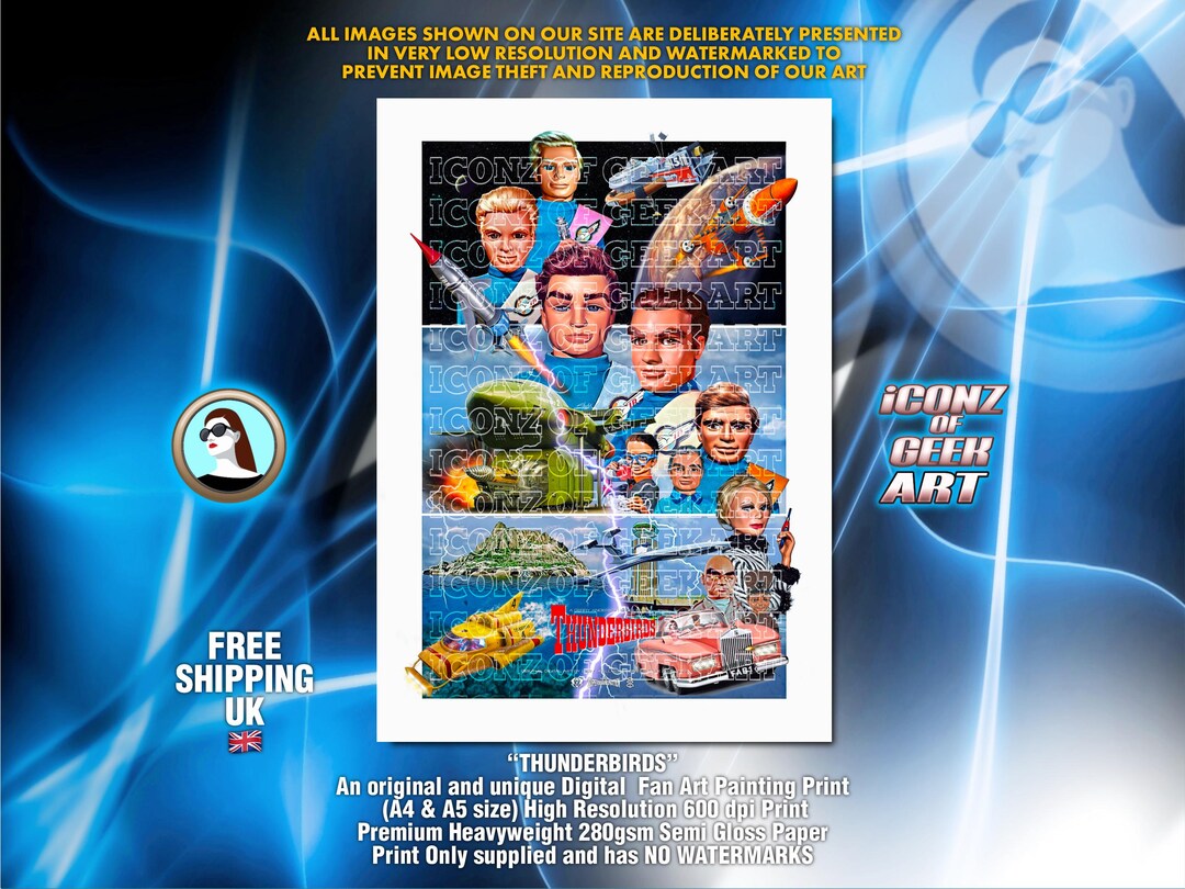 THUNDERBIRDS - Gerry Anderson - Thunderbird 2 - Retro Fan Art Poster ...