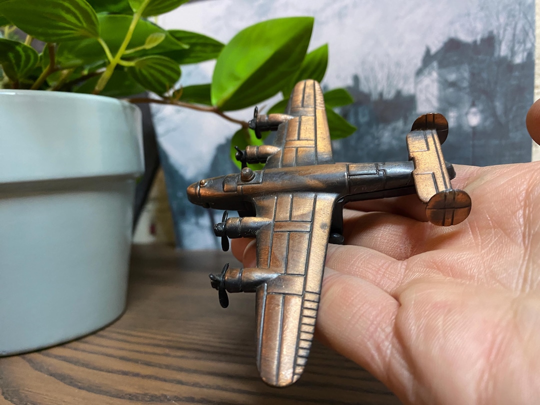 WW2 Bomber Plane Pencil Sharpener Miniature Ornament Die-cast Bronze ...