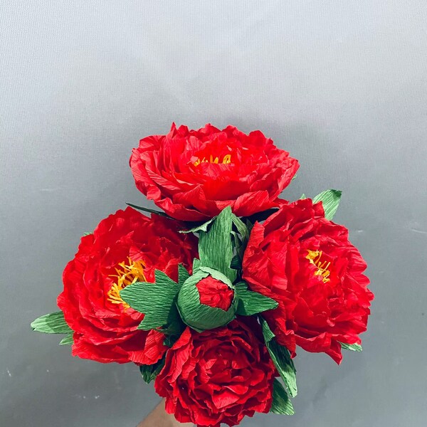 Paper Peonies - Etsy