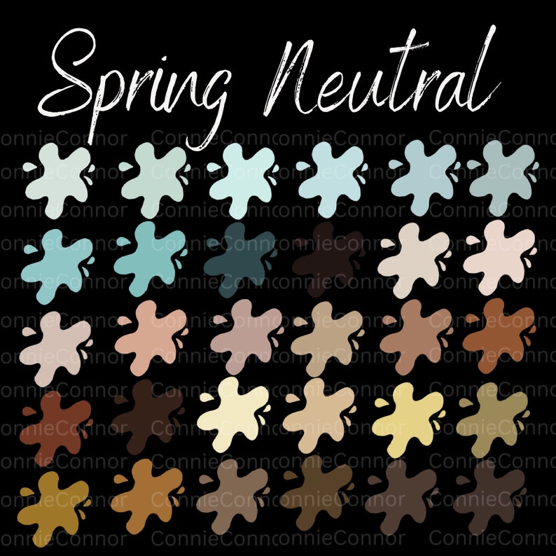 Spring Neutral Procreate Colour Palette - Etsy