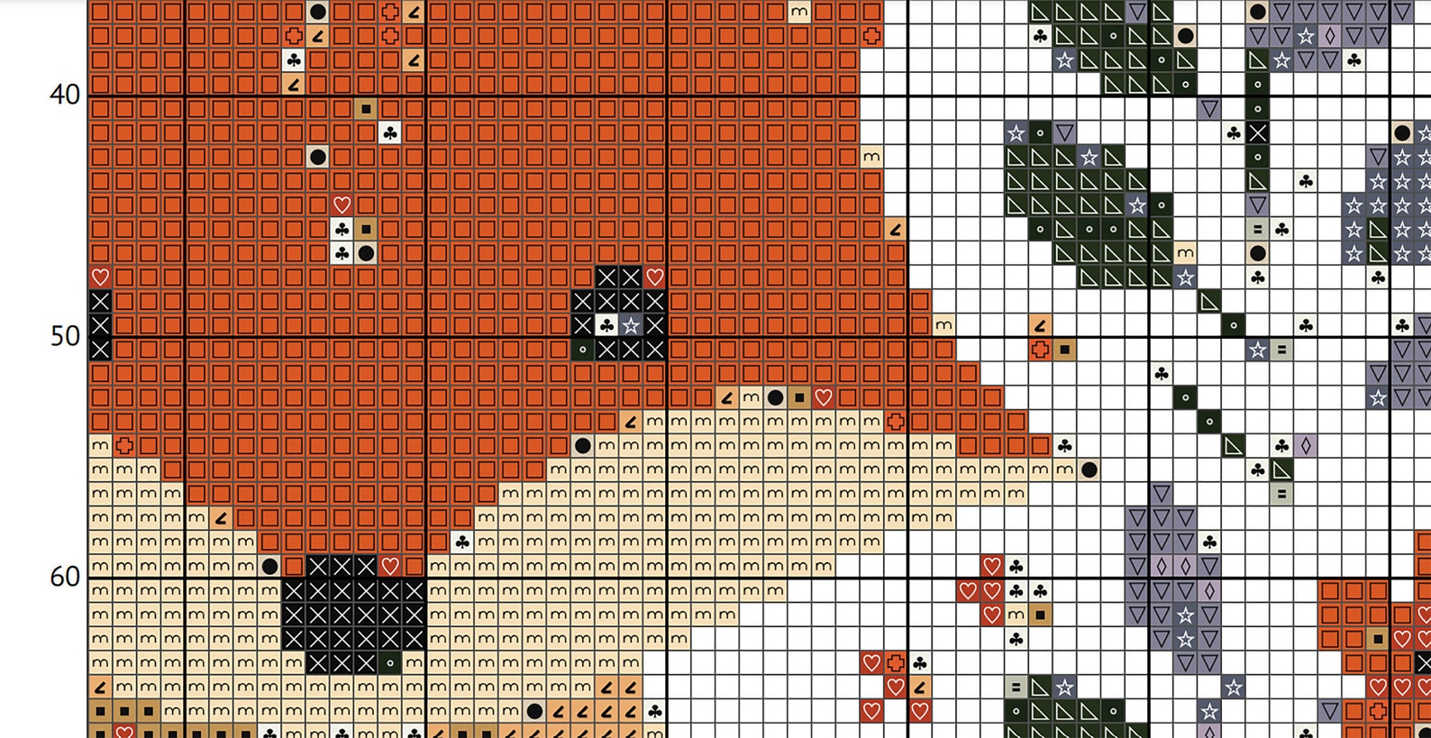 Fox Cross Stitch Pattern, Cross Stitch PDF, Modern Cross Stitch, Modern ...