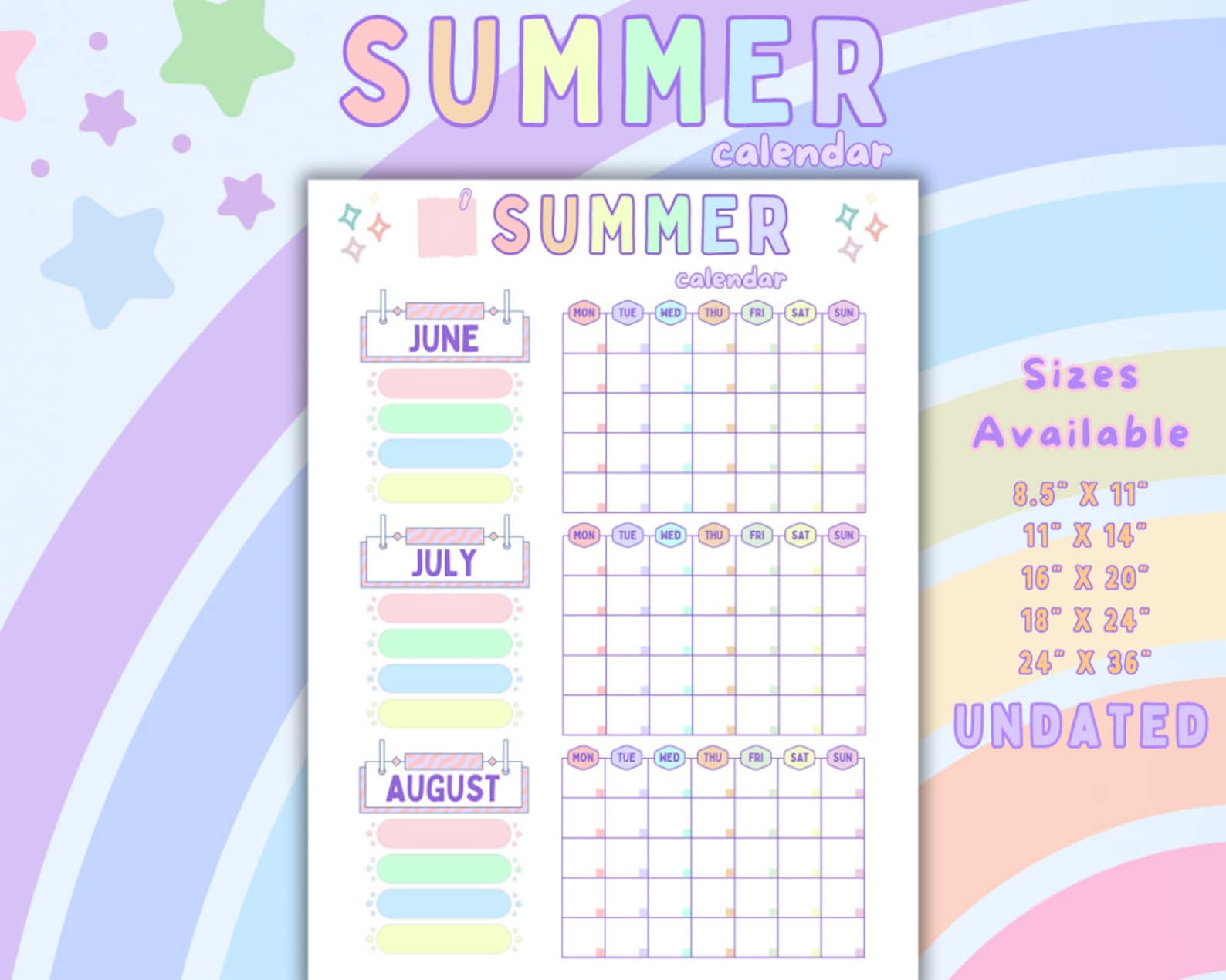 Editable Summer Checklist, Summer Checklist for Kids, Chore Chart for ...