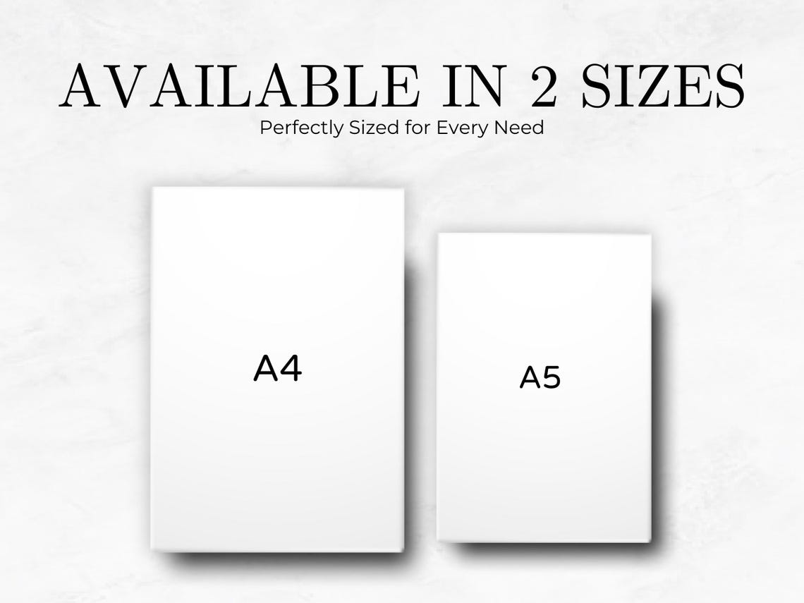 Printable Project Planner | A4 & A5 | Easy to Use | Instant Download - Etsy