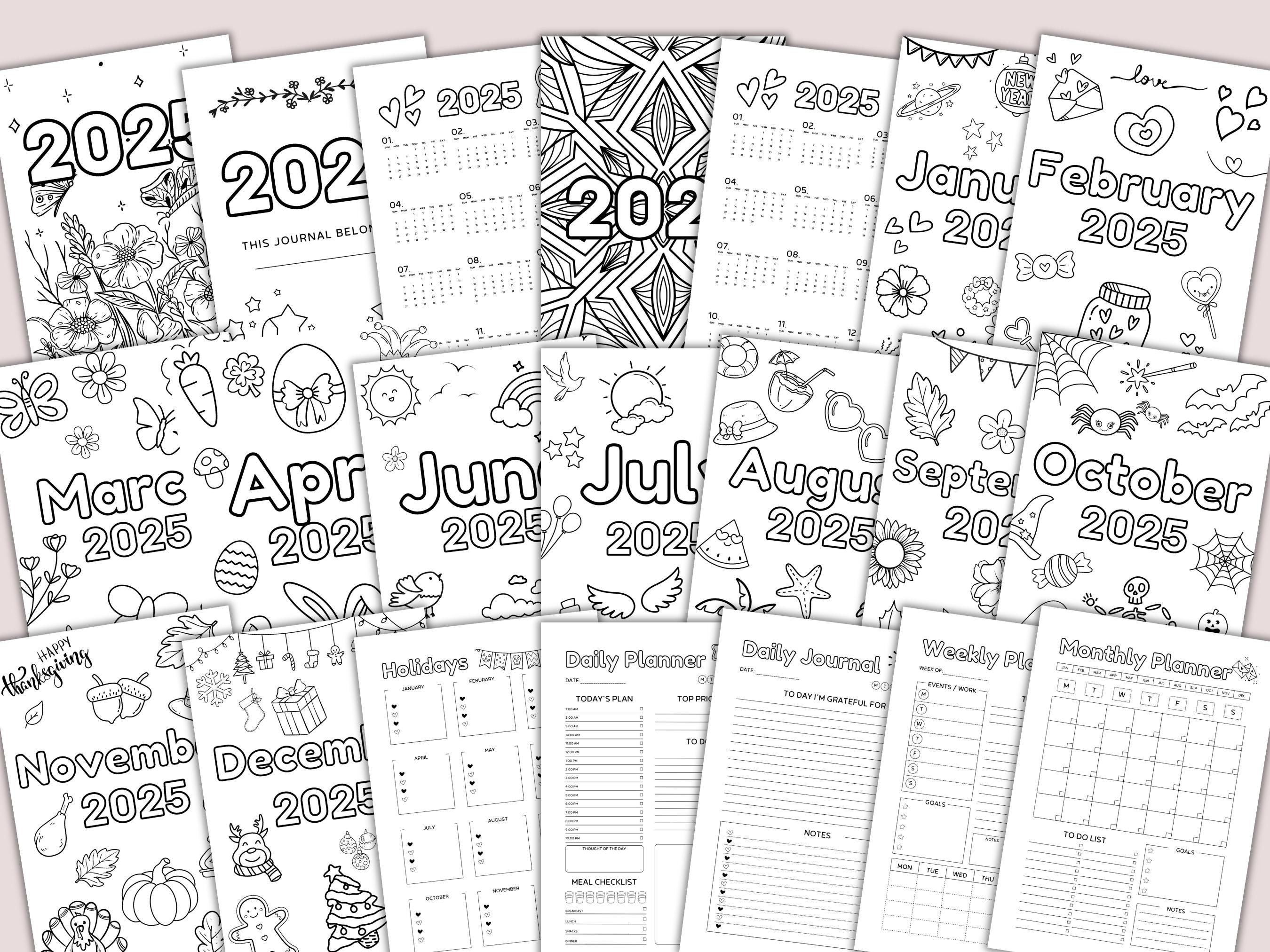 2025 Bullet Journal Bundle Premade Bullet Journal Bundle Bullet Journal ...