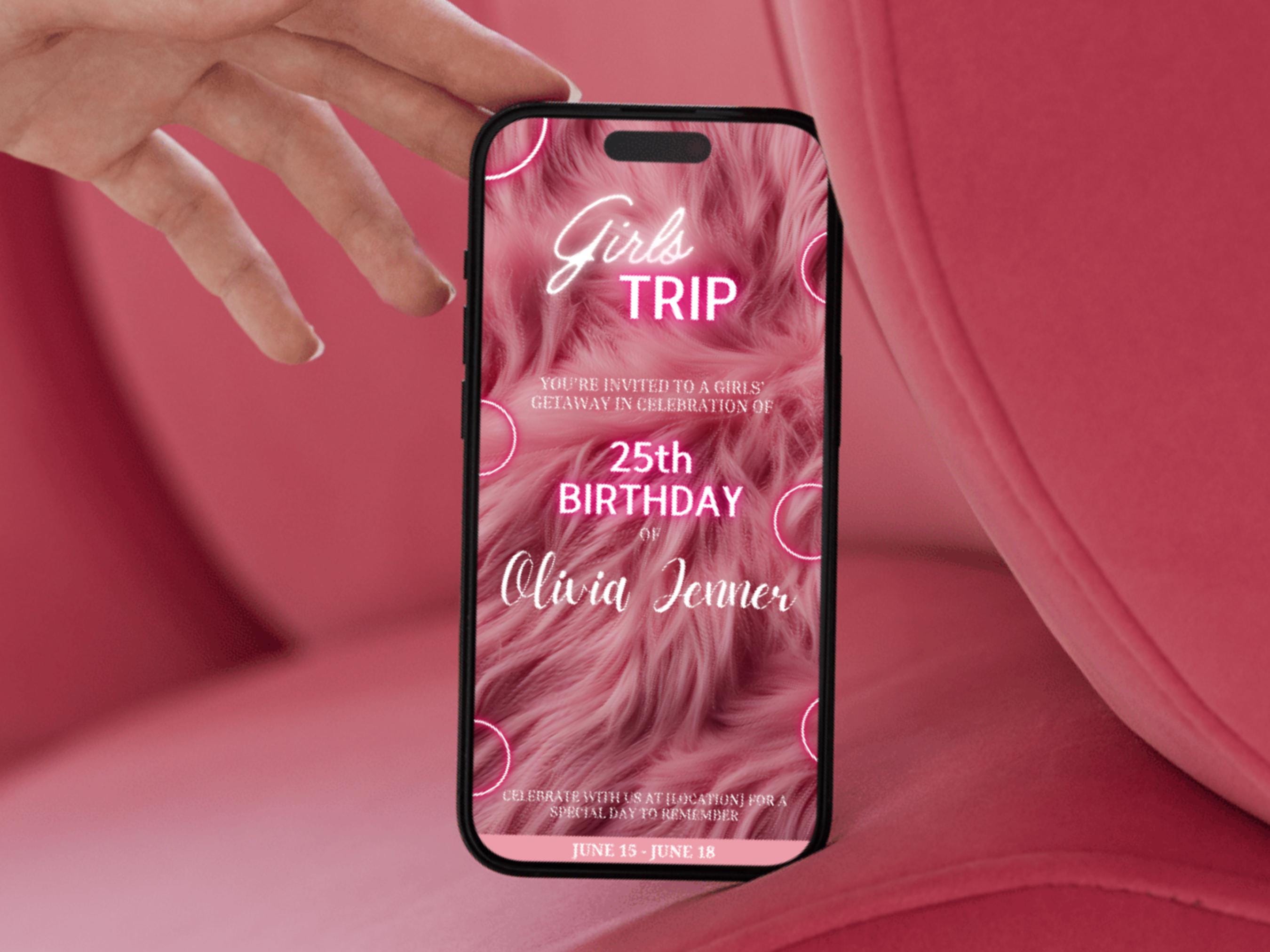 Editable Birthday Weekend Invitation, Birthday Dinner, Editable ...