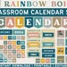 Editable Classroom Calendar Set and Weather Station ,12 Months Calendar ...