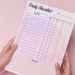 Daily Checklist Template, Editable Daily Checklist, Weekly Checklist ...