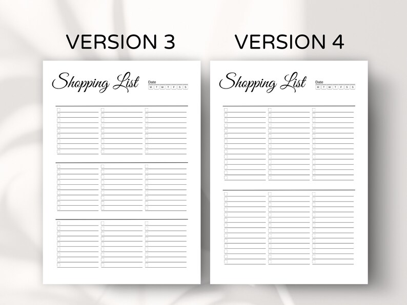 Editable Shopping List Template, Grocery List Printable Template, Food ...