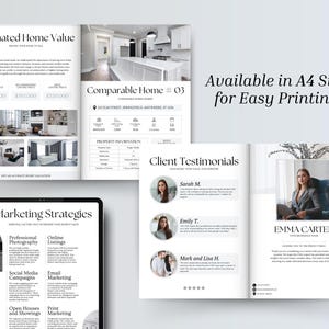 Customizable CMA Report Template: Real Estate Analysis (digital ...
