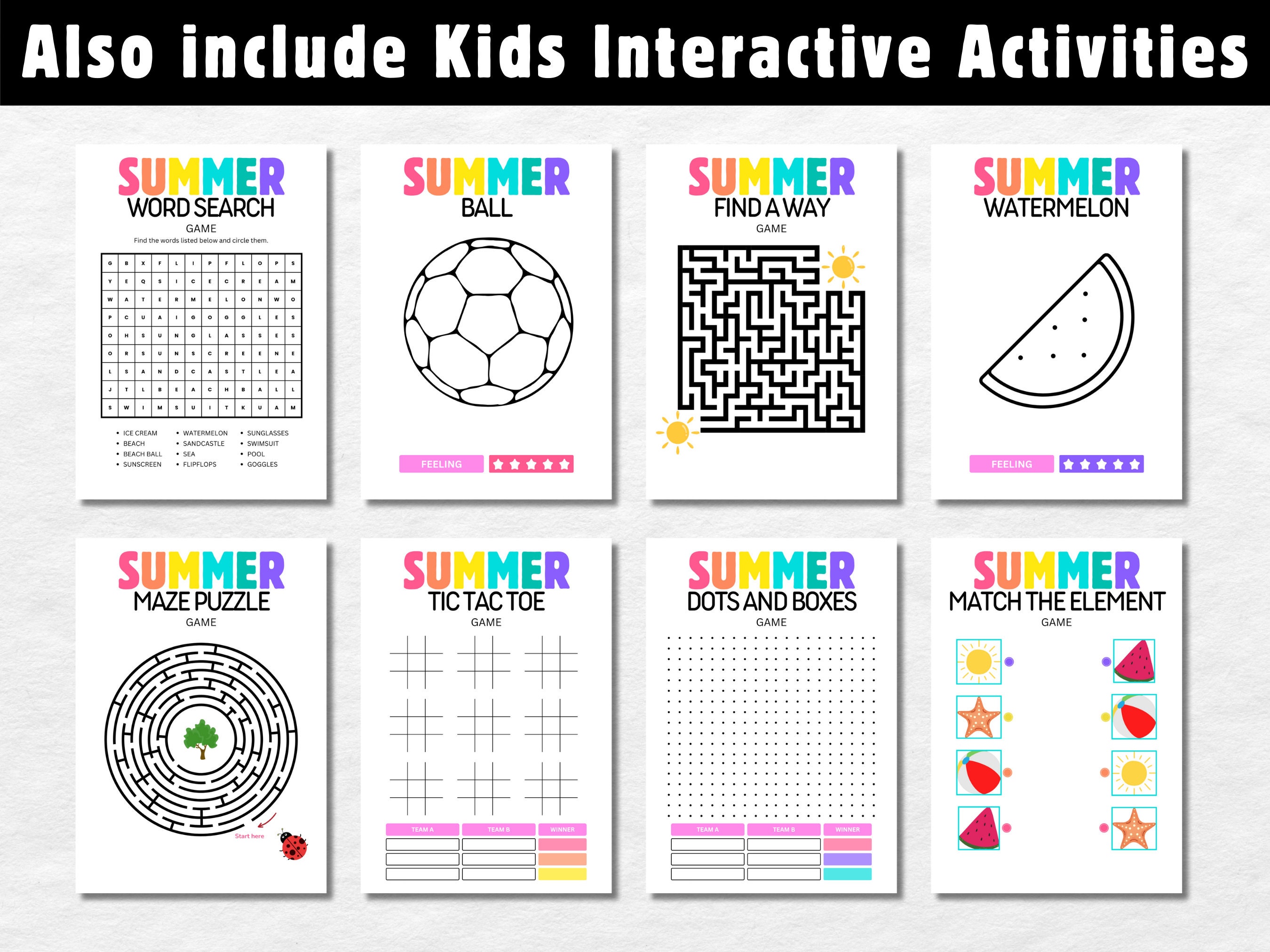 2024 Summer Planner for Kids, Editable Summer Rules Checklist, Summer ...