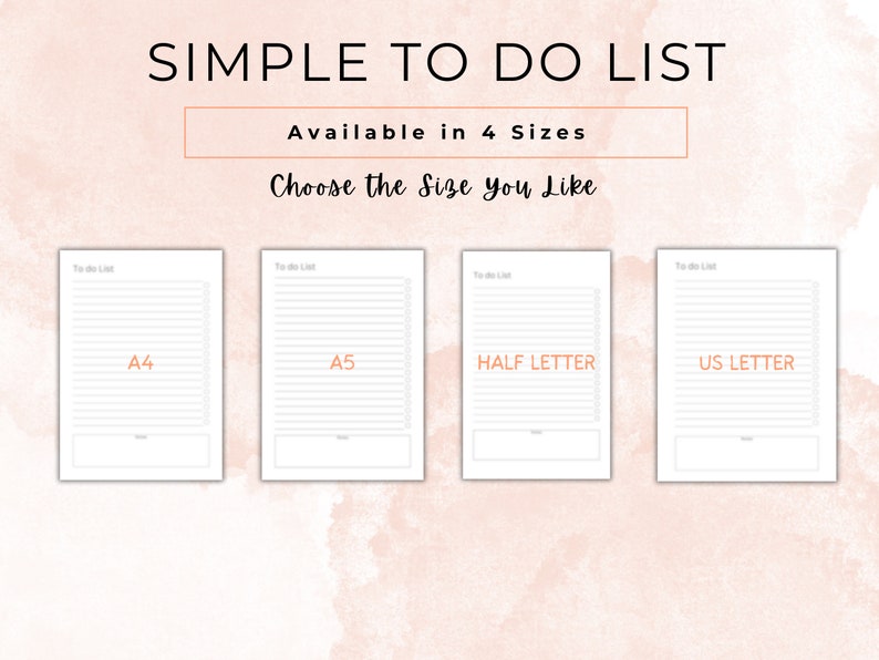 Daily to Do List Template Printable PDF, Blank Checklist Fillable ...